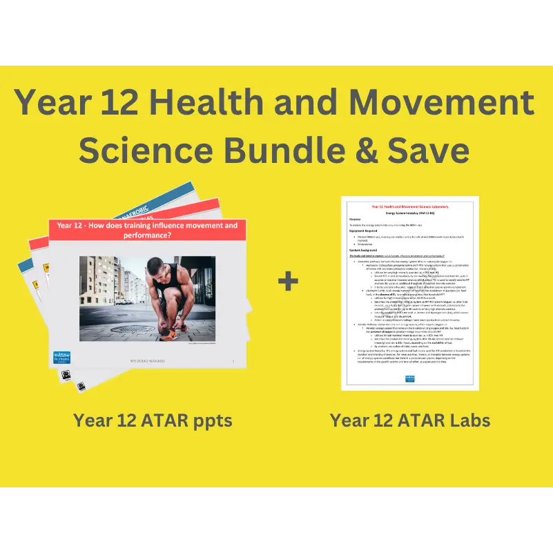 Year 12 PDHPE | Comprehensive Movement Science Resources – PE Studies Resources
