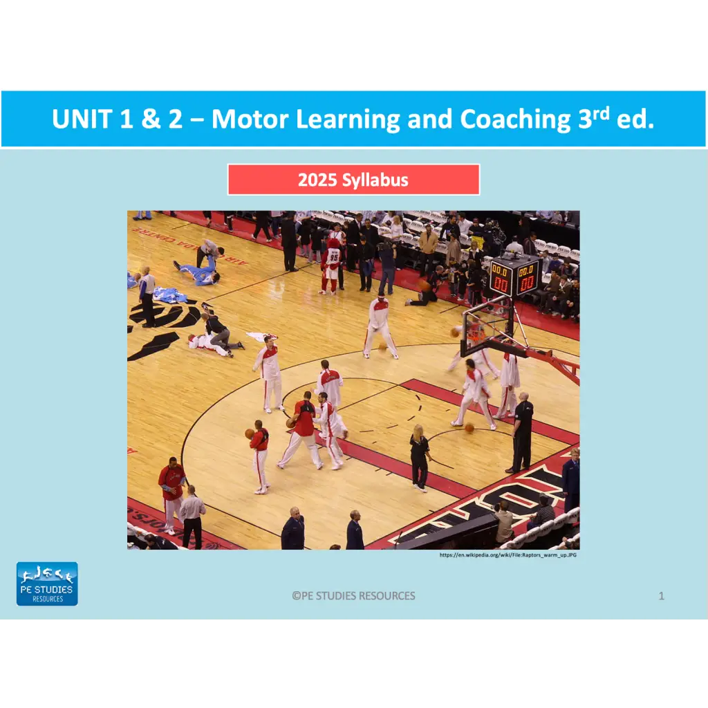 ATAR UNIT 1 & 2 - Motor Learning & Coaching – PE Studies Resources