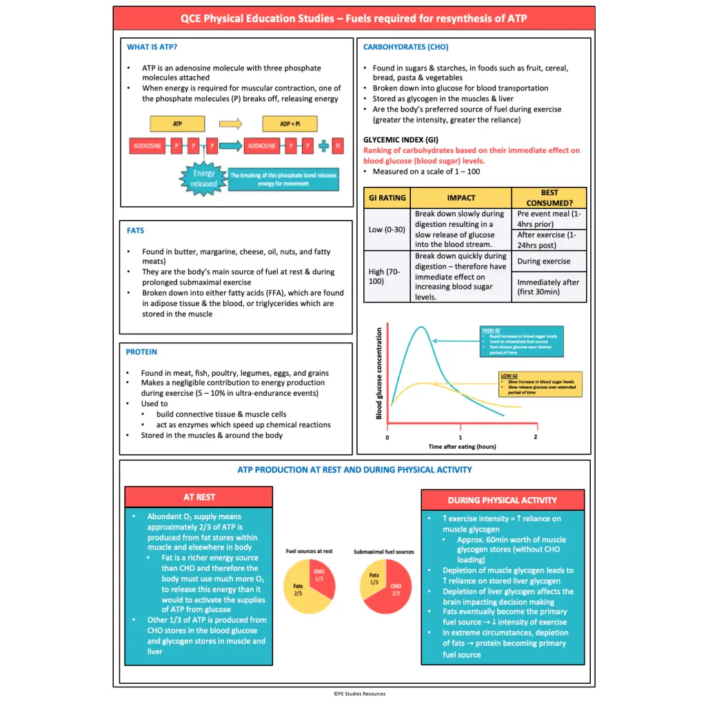 QCE PE Studies Organisers | ATAR Unit 3&4 Study Guides – PE Studies ...