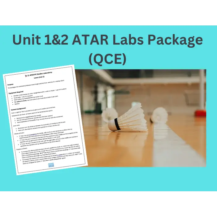 QCE Unit 1&2 ATAR PE Studies Lab Package – PE Studies Resources