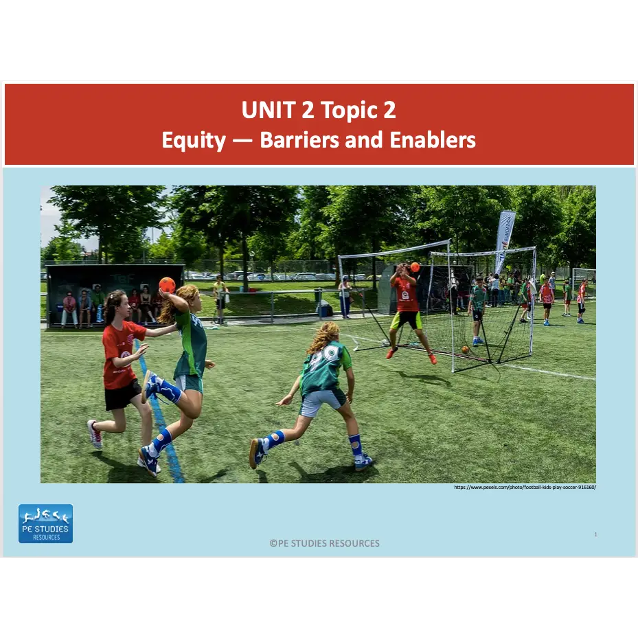 Unit 2 Topic 2 Equity PowerPoint | QCE PE Studies – PE Studies Resources