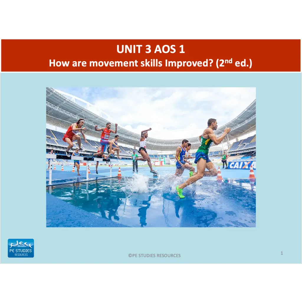 Unit 3 AOS 1: Movement Skills PowerPoint for Teachers – PE Studies ...