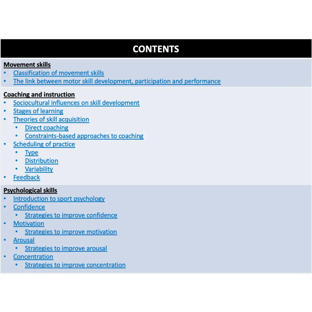 Unit 3 AOS 1: Movement Skills PowerPoint for Teachers – PE Studies ...