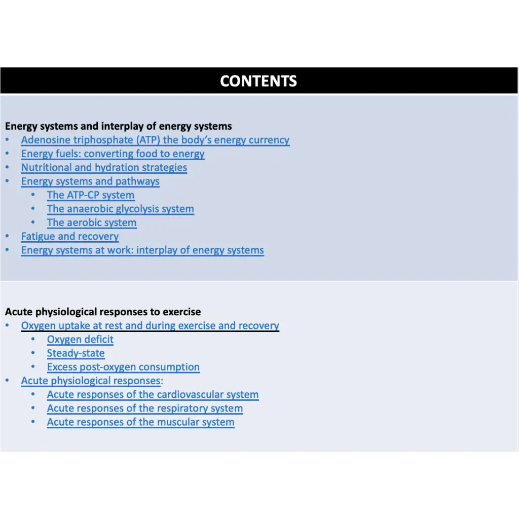 UNIT 3 AOS 2 PE Studies: How the Body Produces Energy PPT – PE Studies ...