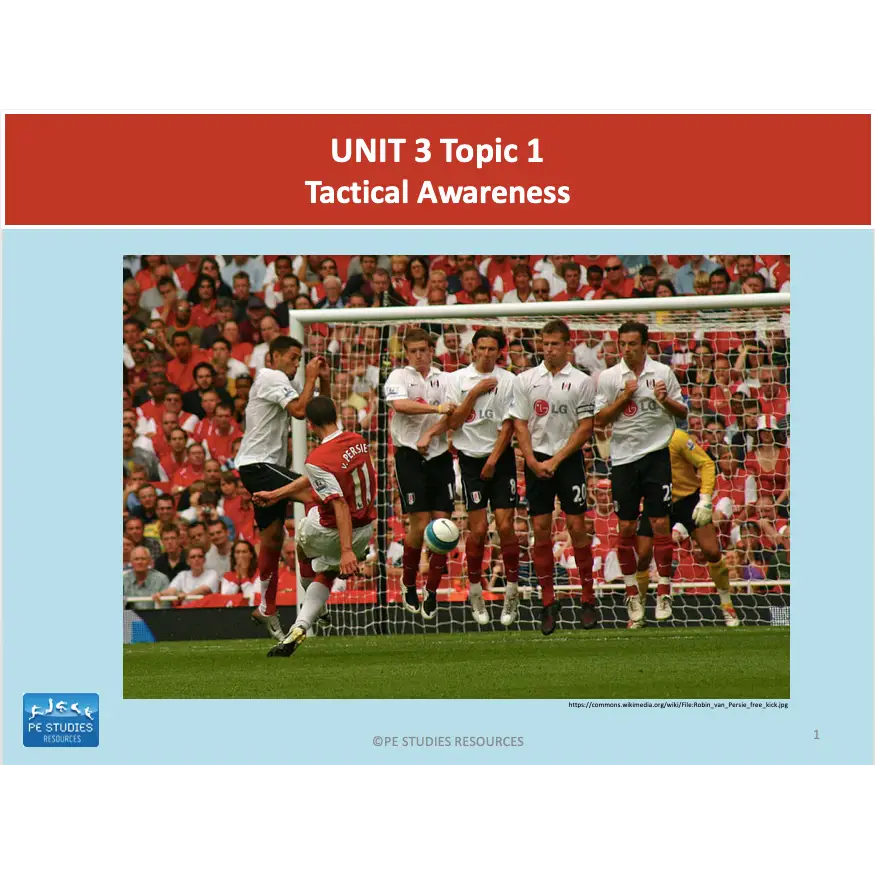 UNIT 3 Topic 1 - Tactical Awareness | QCE PE Studies – PE Studies Resources
