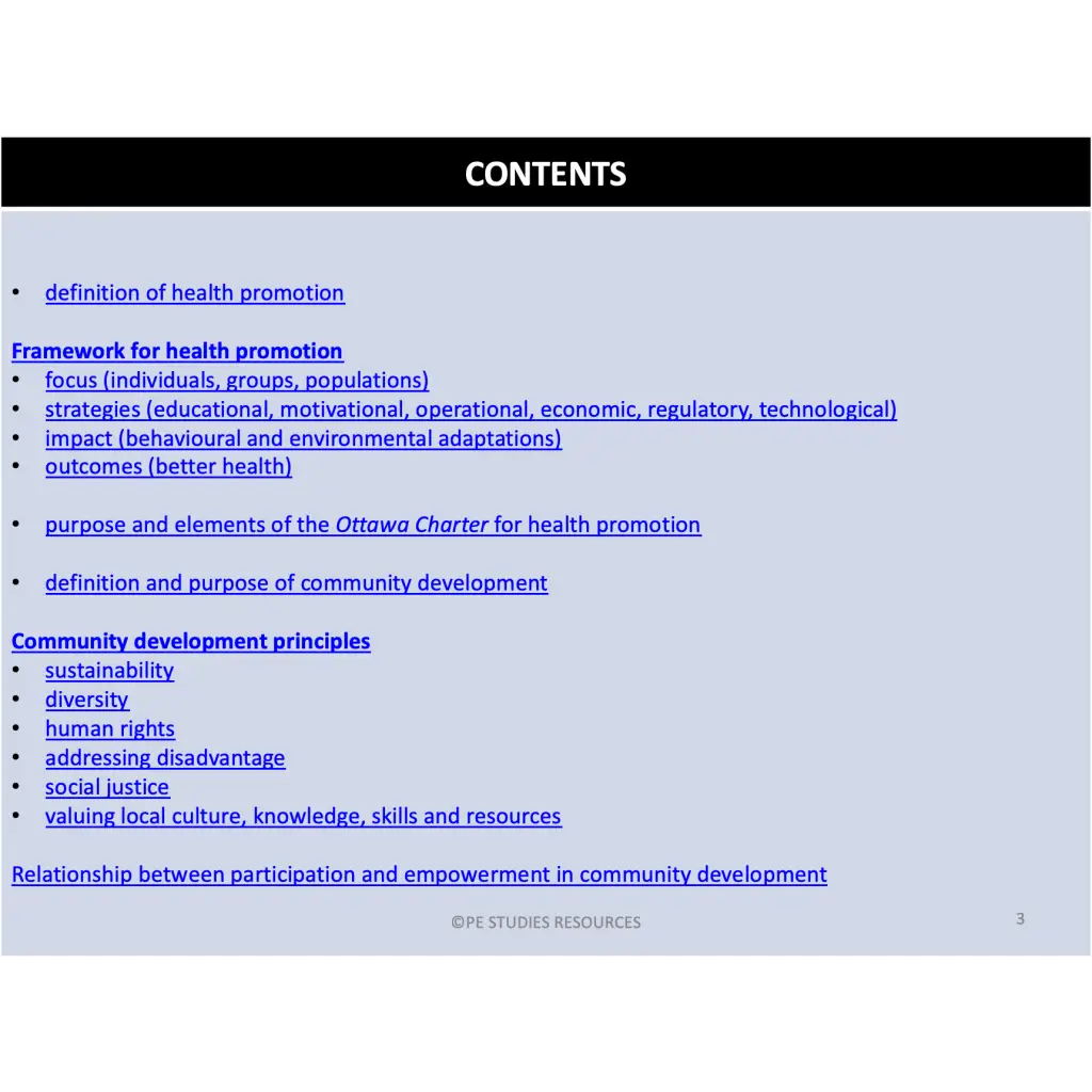 Year 11 WACE Health Studies | Principles & Frameworks – PE Studies ...