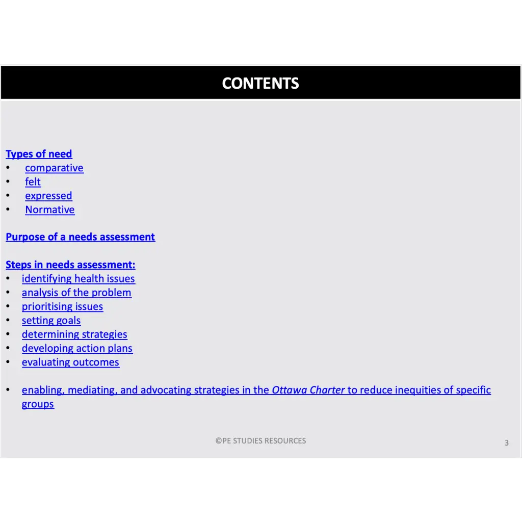 Year 12 WACE Health Studies | Actions & Strategies – PE Studies Resources