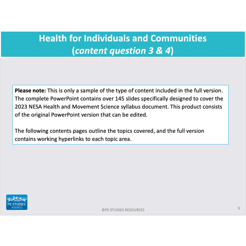 Key Health Issues in Young People - PDHPE Teaching Resource – PE ...