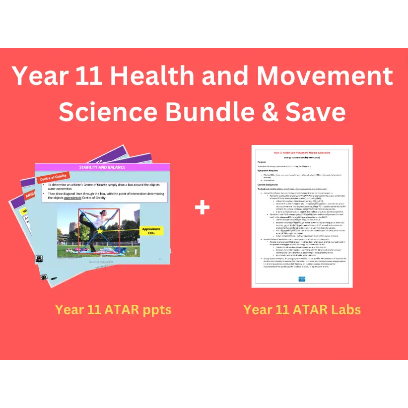 Year 11 PDHPE | Comprehensive Movement Science resources – PE Studies Resources